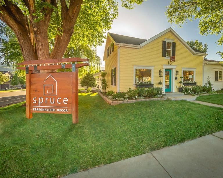 New-exterior-of-Spruce-Home-Decor-Located-in-a-beautiful-historic-home ...